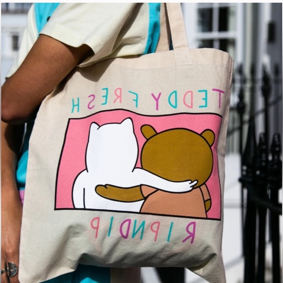 Ripndip | Bags | New Ripndip Teddy Fresh Lord Nermal Canvas Eco Tote ...